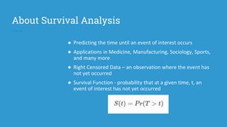 Survival Analysis Project | PPTX