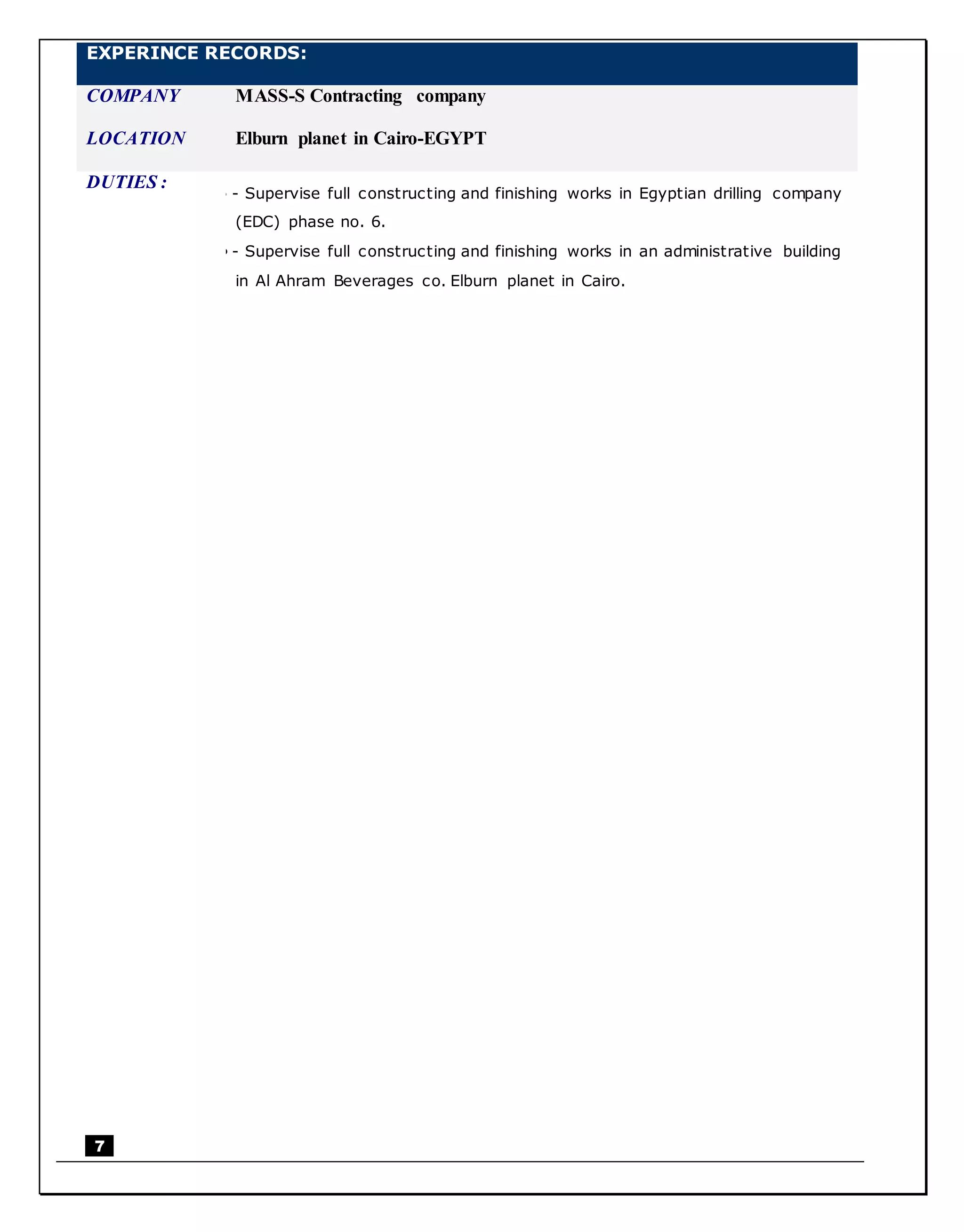 MY C.V final 2000 | PDF