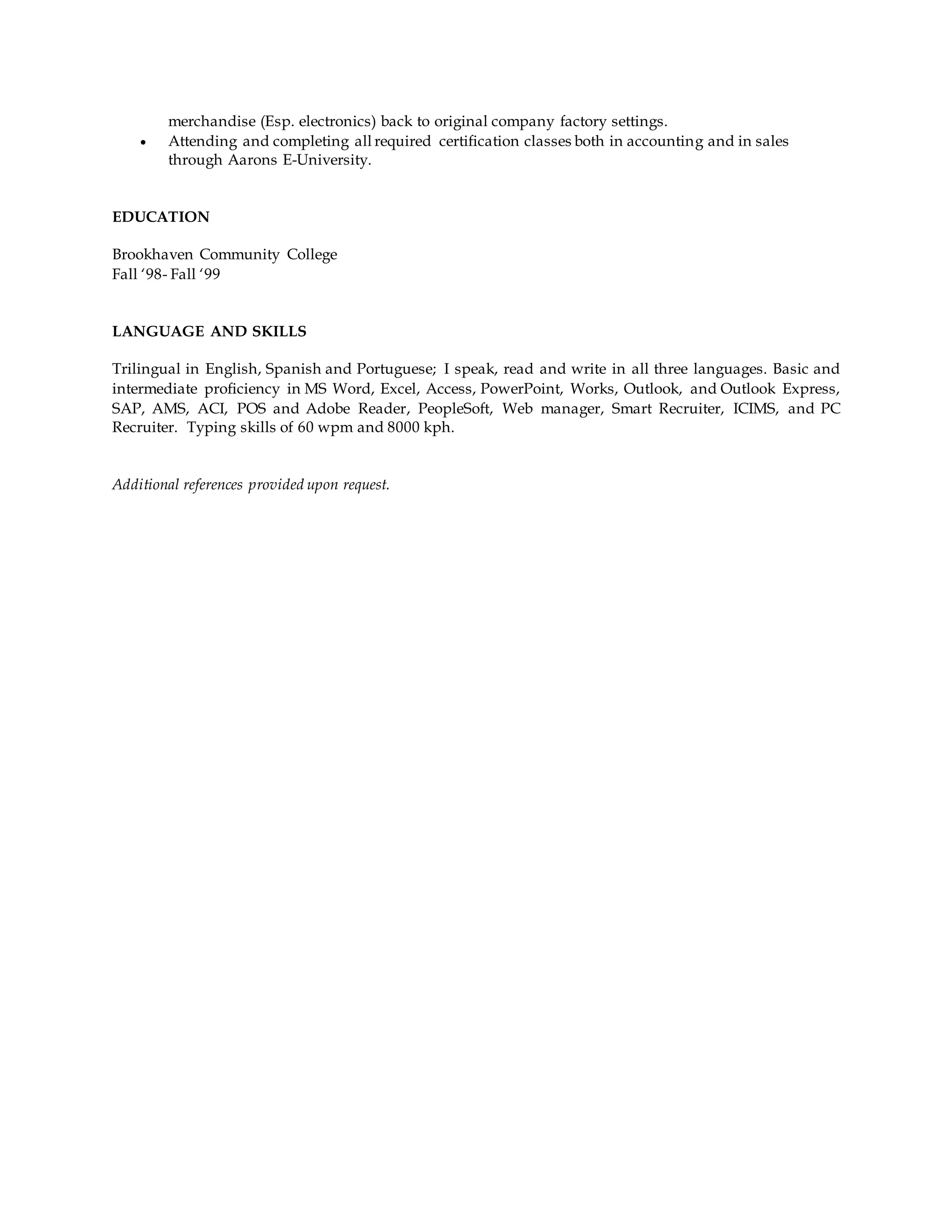 Kaye Lobato Da Costa Resume | PDF