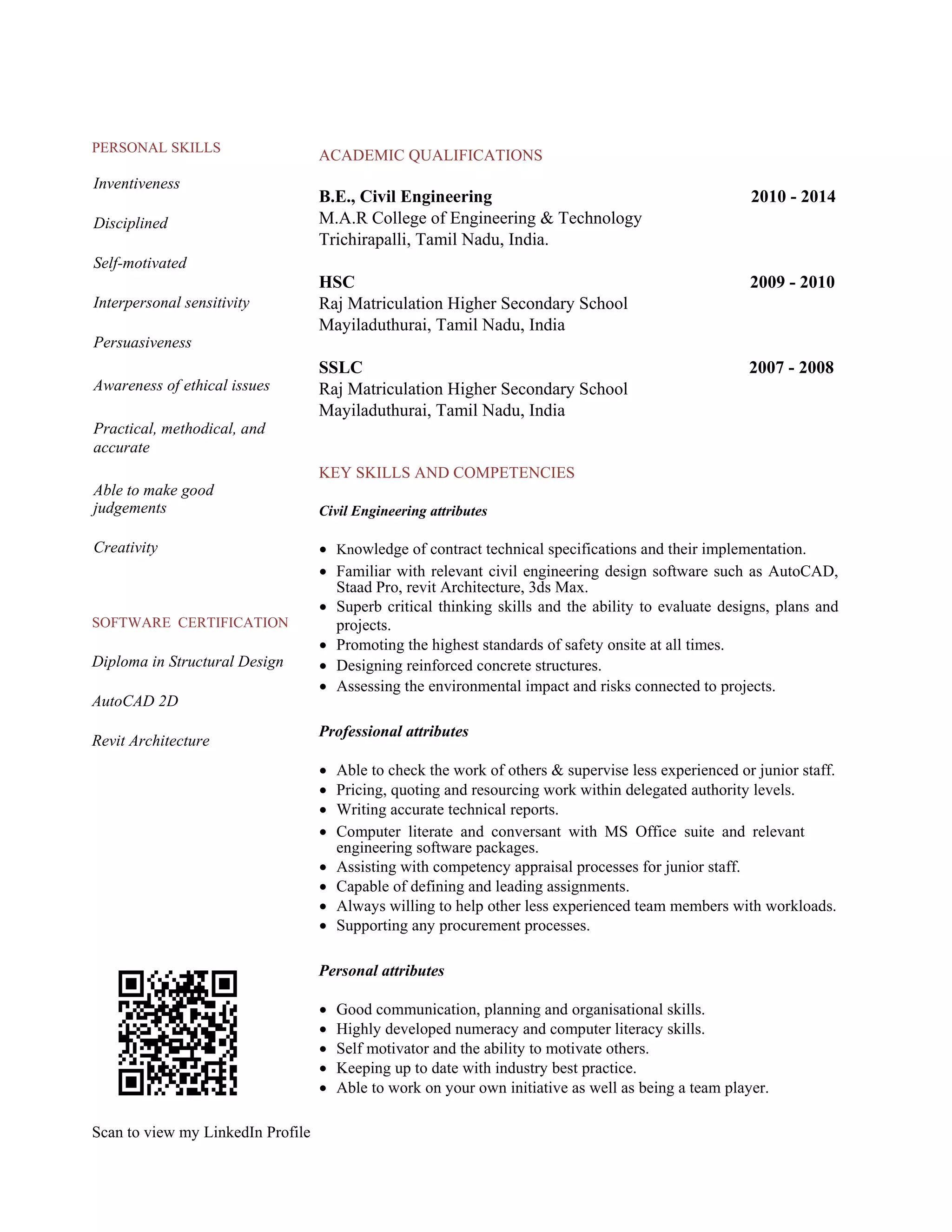 CV | PDF | Civil Engineering Industry | Industries