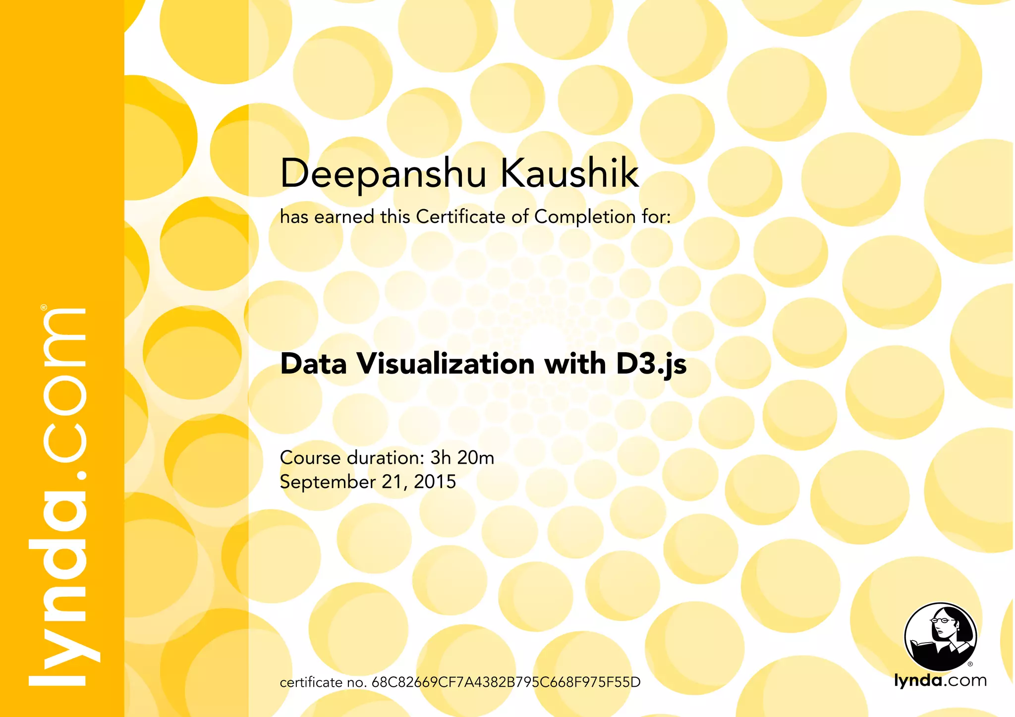 Datavisualizationwithd3js Certificateofcompletion Ppt