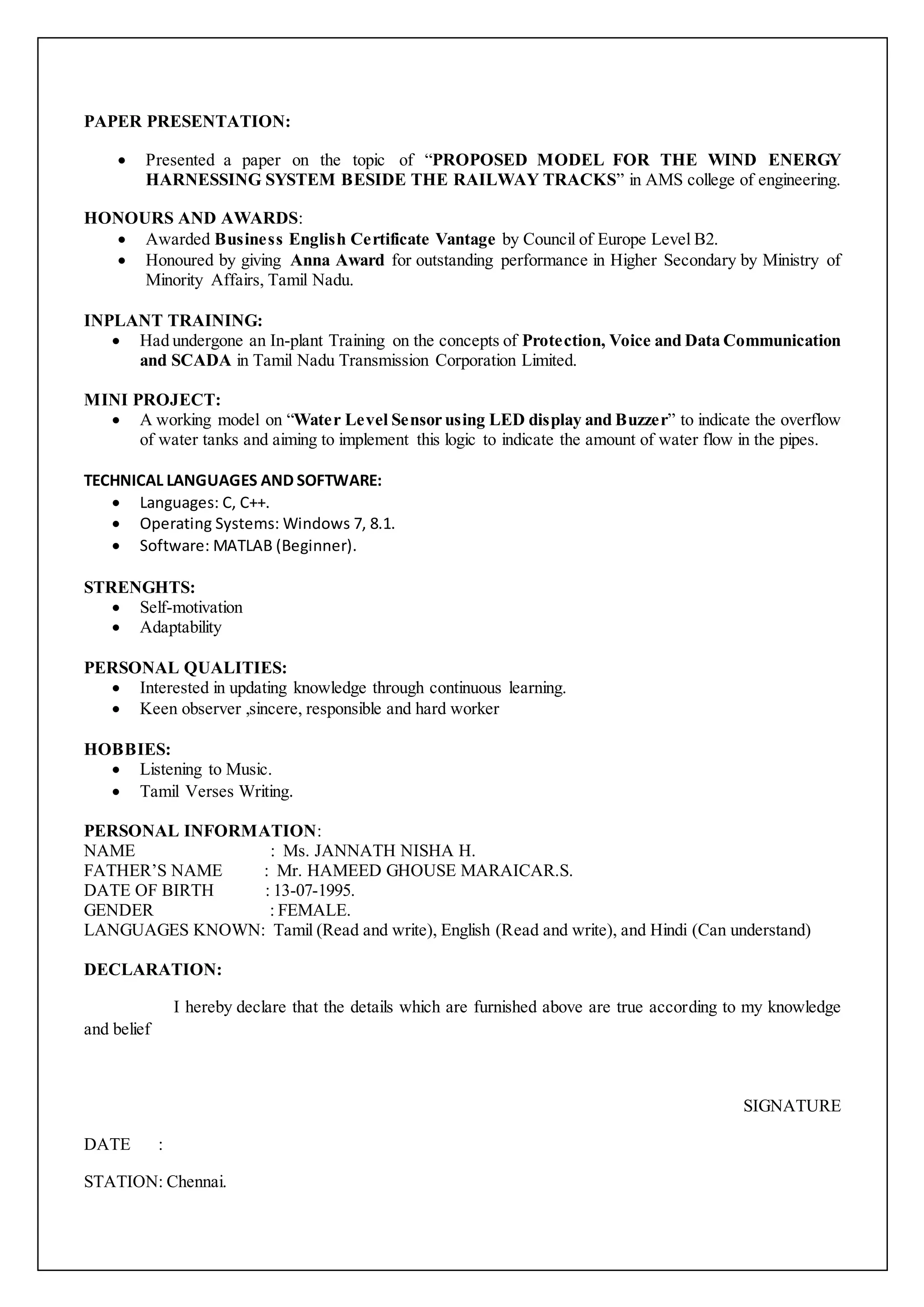 mera resume | DOCX