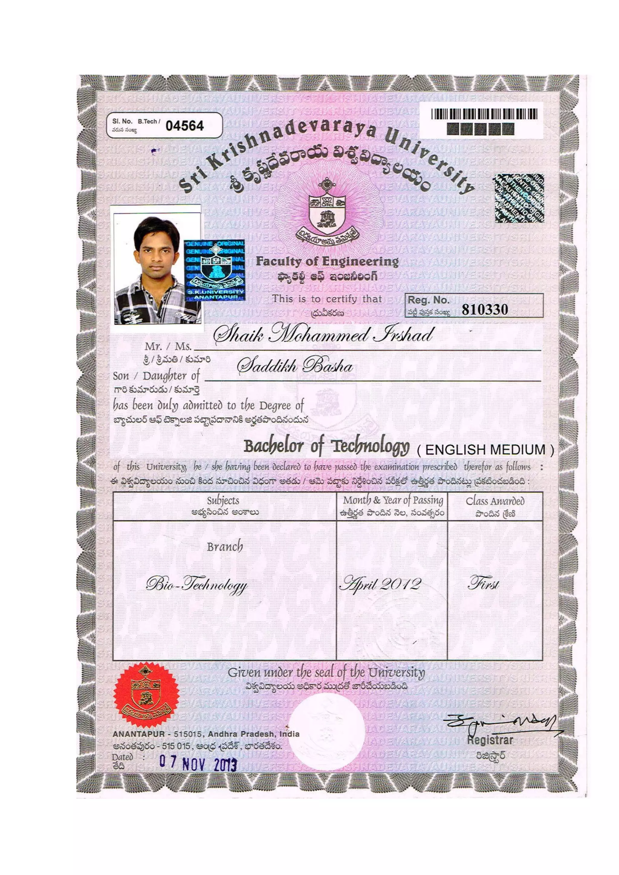 Bachelor degree certificate | PDF