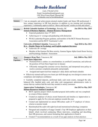 B Backlund Resume | DOC