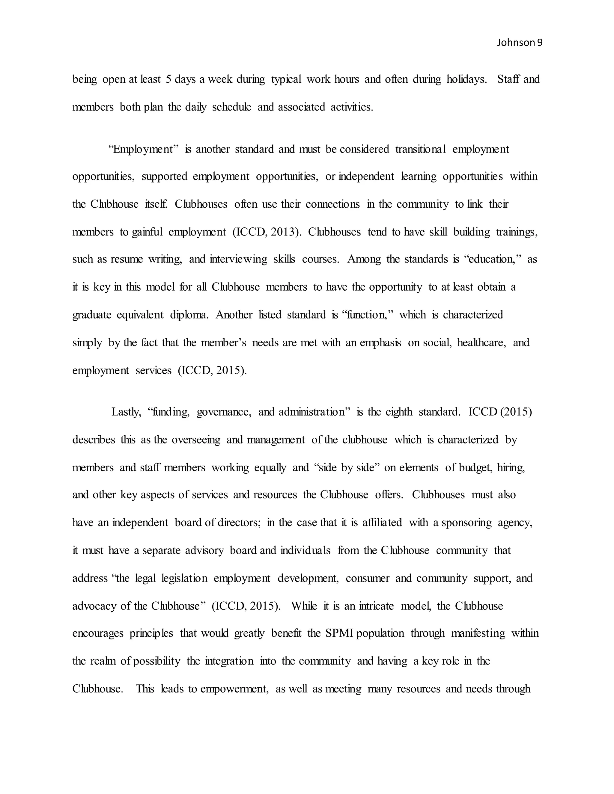 Psychosocial rehabilitation in the SPMI population An independent study ...