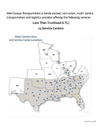 AAA Cooper Core Services | PDF | Logistics | Business