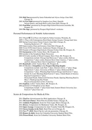 Curriculum Vitæ | PDF