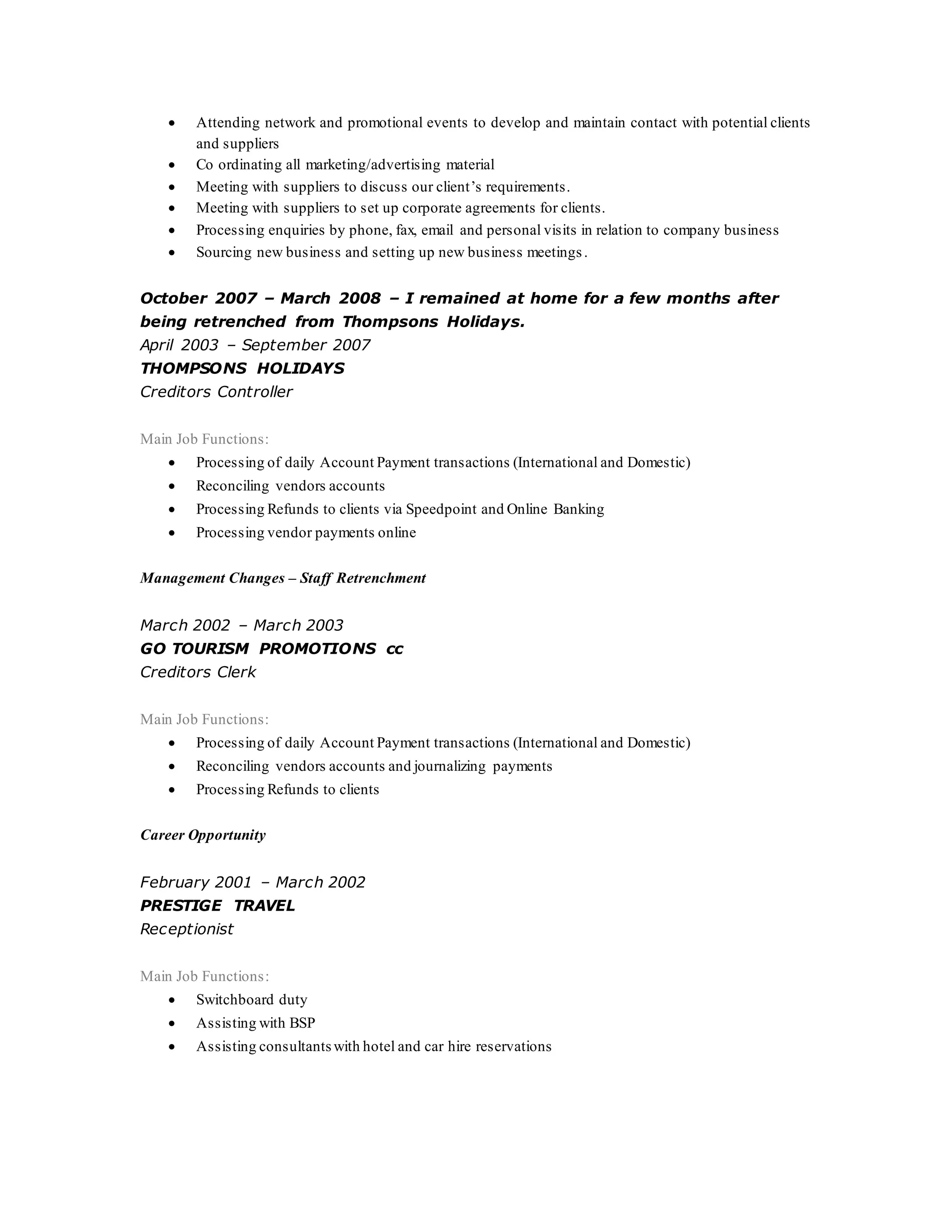 CV of TANIA APRIL | PDF