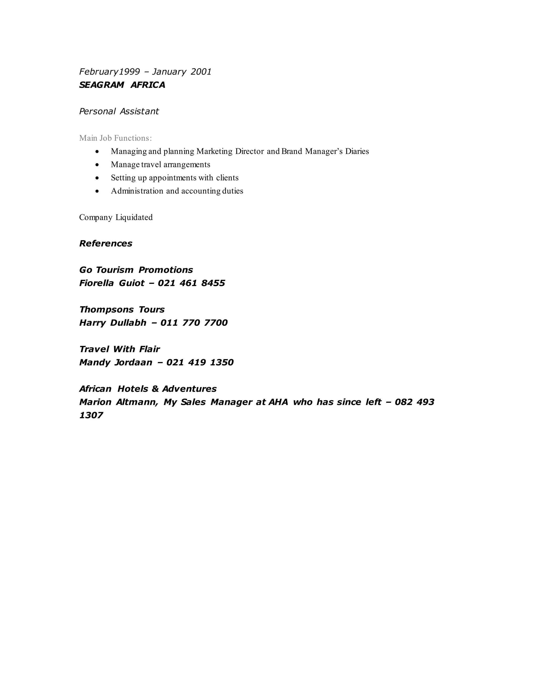 CV of TANIA APRIL | PDF