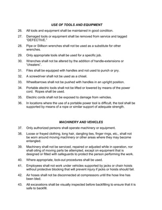 CODE OF SAFE PRACTICES | DOC