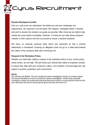 Cyrus Company Profile | DOCX