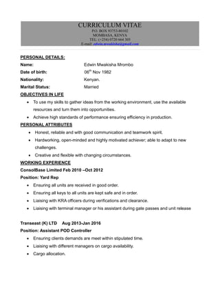 Curriculum Vitae | PDF