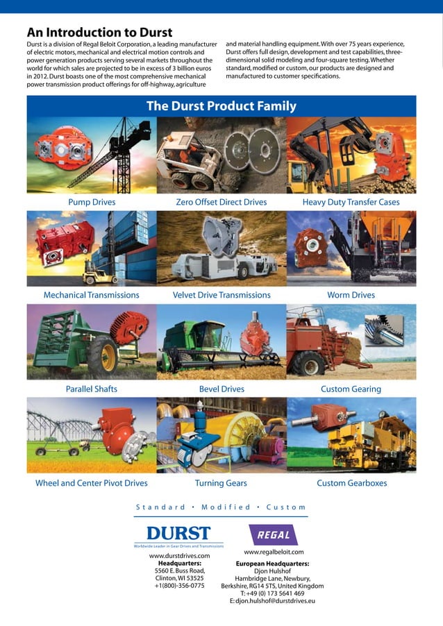 DURST-Pump_Drives-Transfer_Cases | PDF
