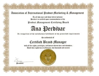Certified Brand Manager | PDF