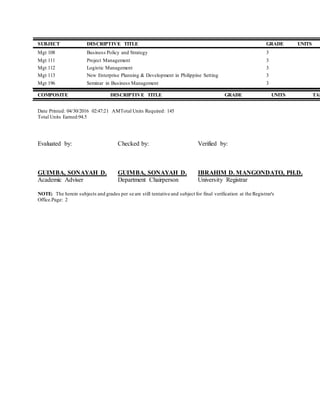 Mindanao State University | PDF