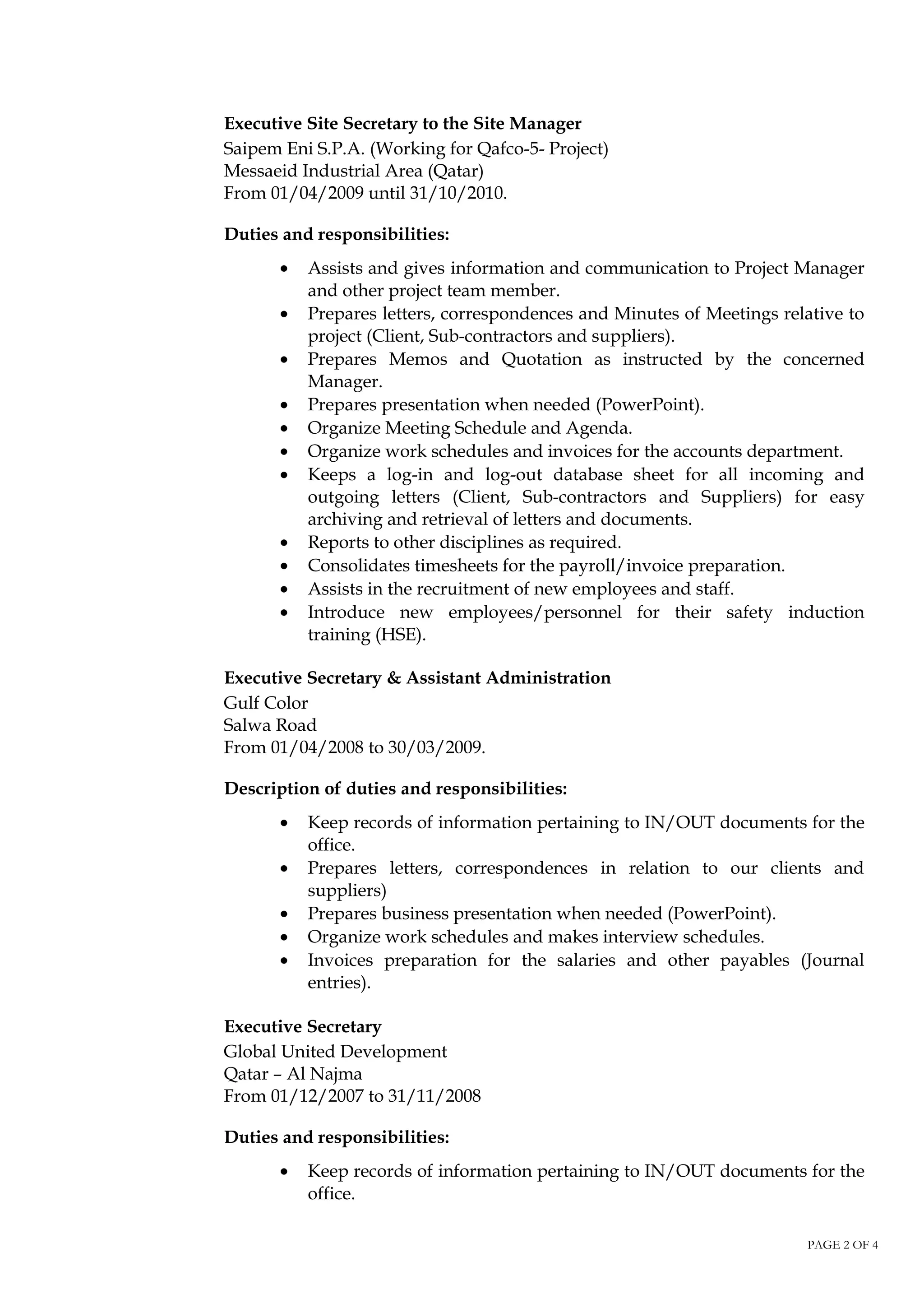RIMA Resume new- | DOC