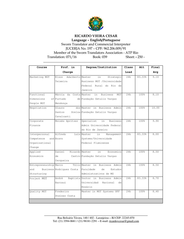 MBA - Diploma FGV RAFAEL | PDF