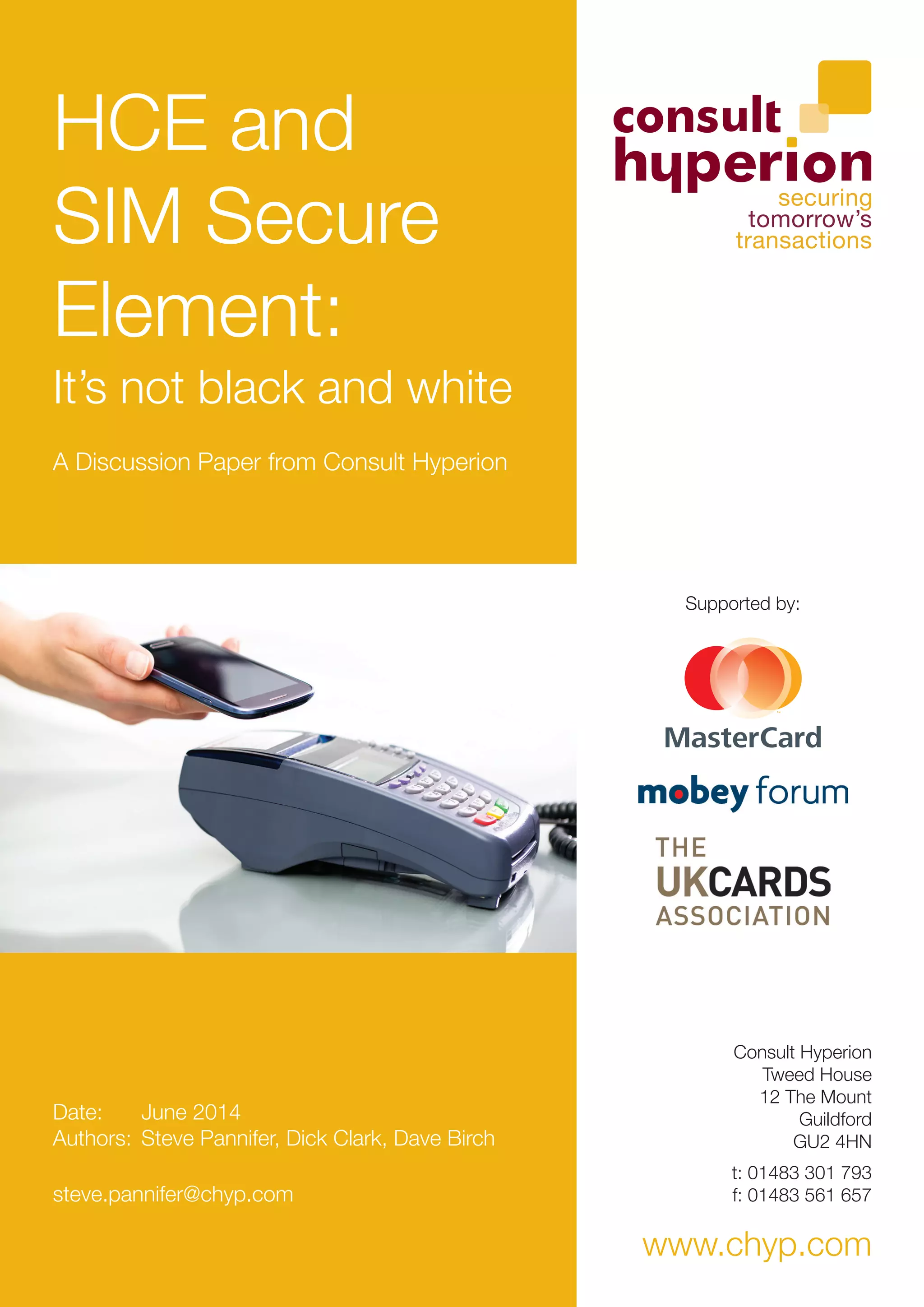 HCE_and_SIM_Secure_Element | PDF | Credit Cards | Personal Debt