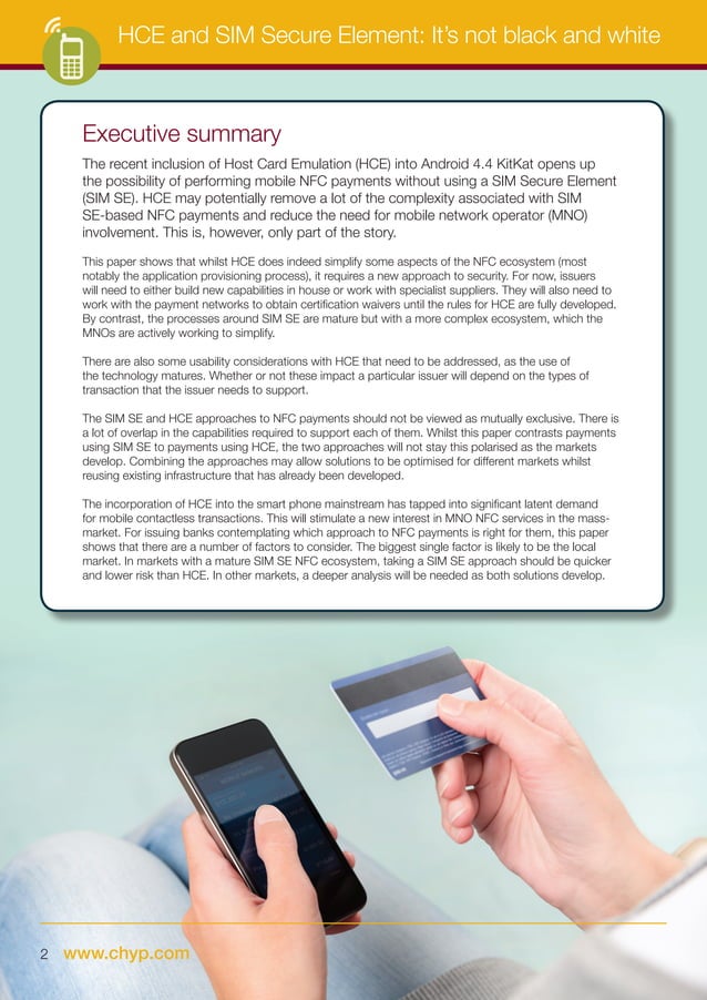 HCE_and_SIM_Secure_Element | PDF | Credit Cards | Personal Debt