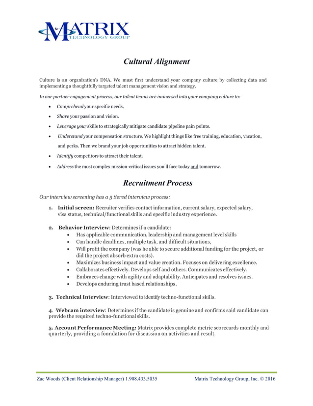 Matrix Technology Group, Inc. © 2016 | PDF