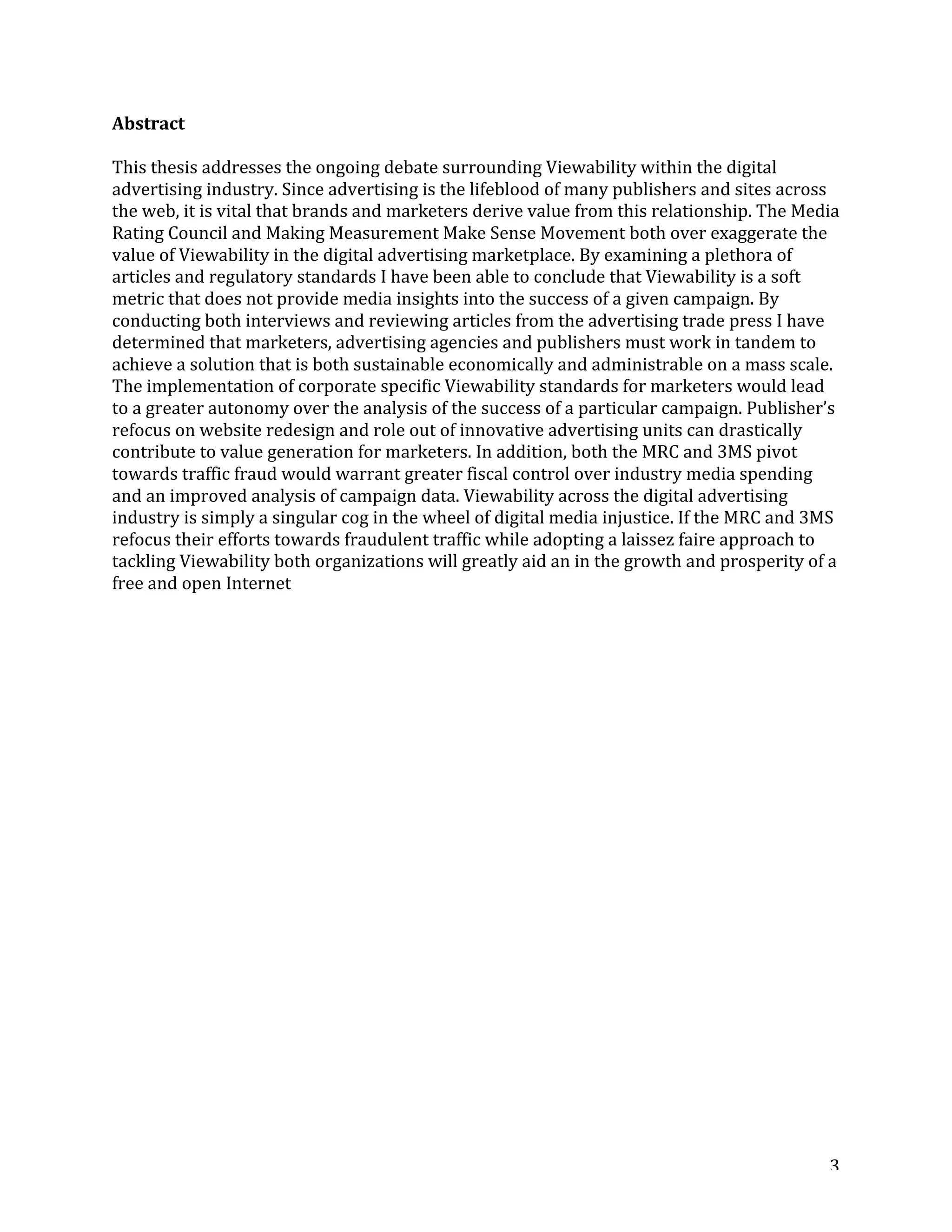 Final Draft Advertising Thesis | PDF