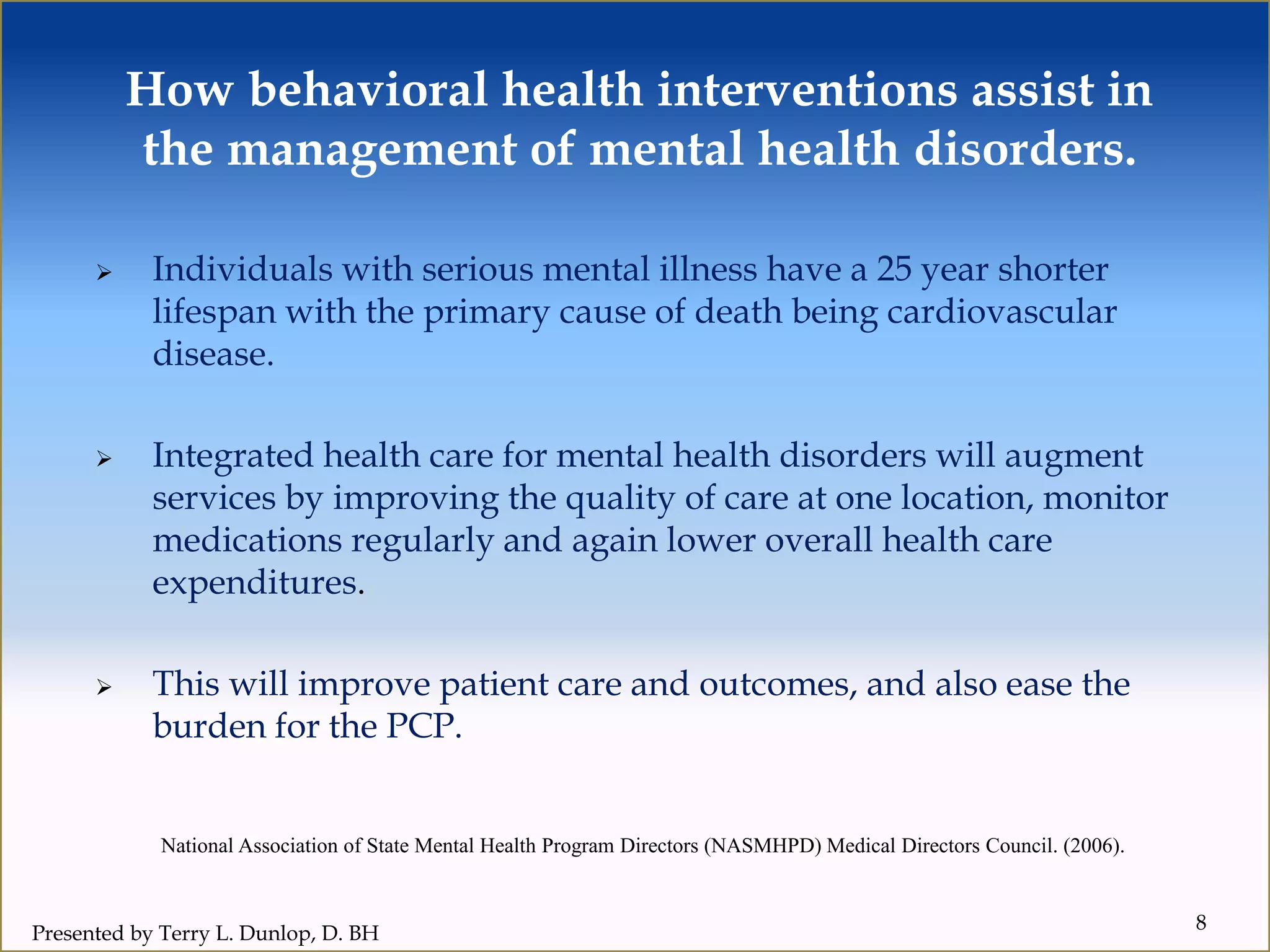 Behavioral Health Integration PowerPoint | PPTX