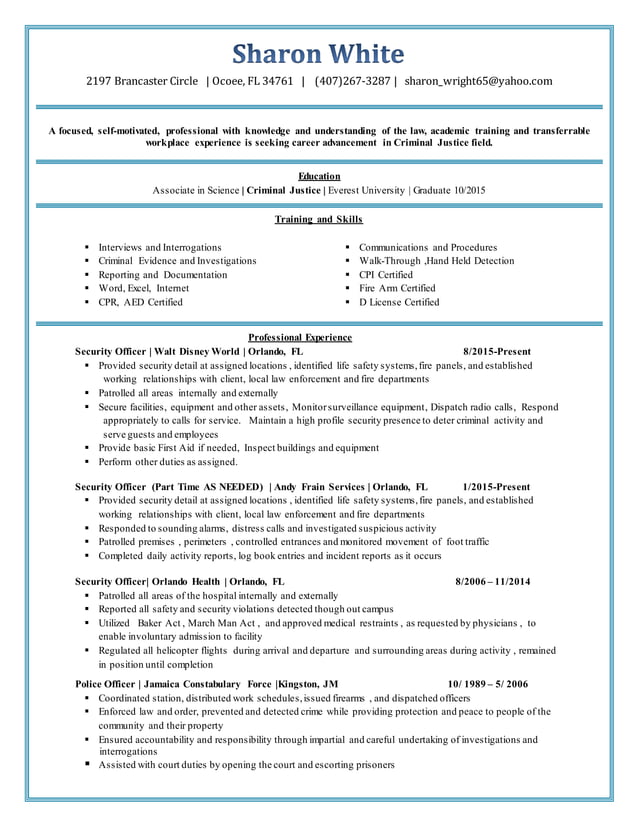 Resume 2016 | PDF