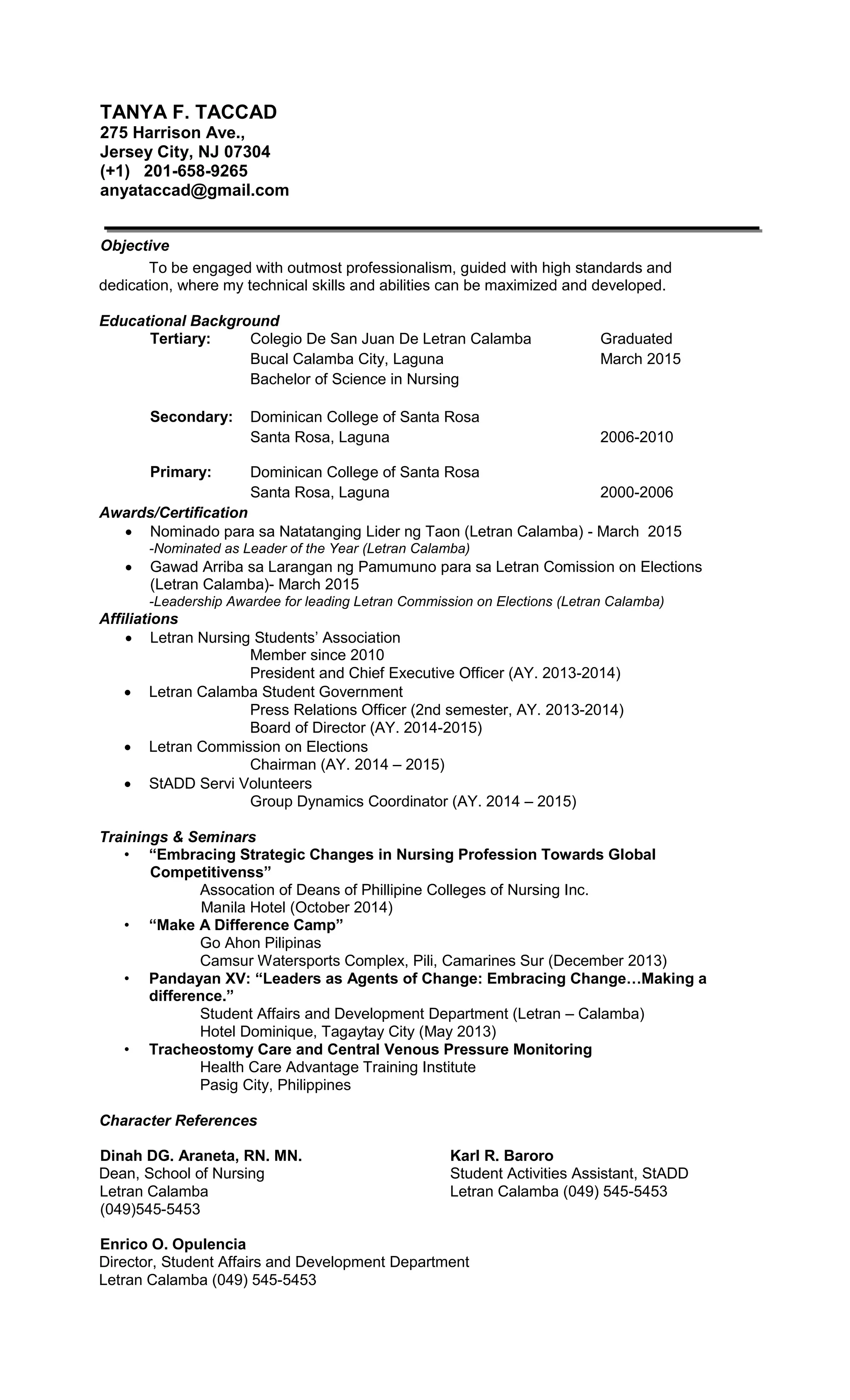 tanya-resume (US) | PDF