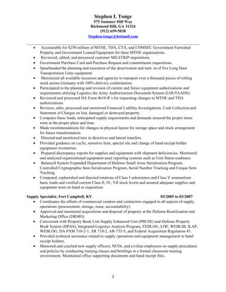 Logistics Resume | DOC