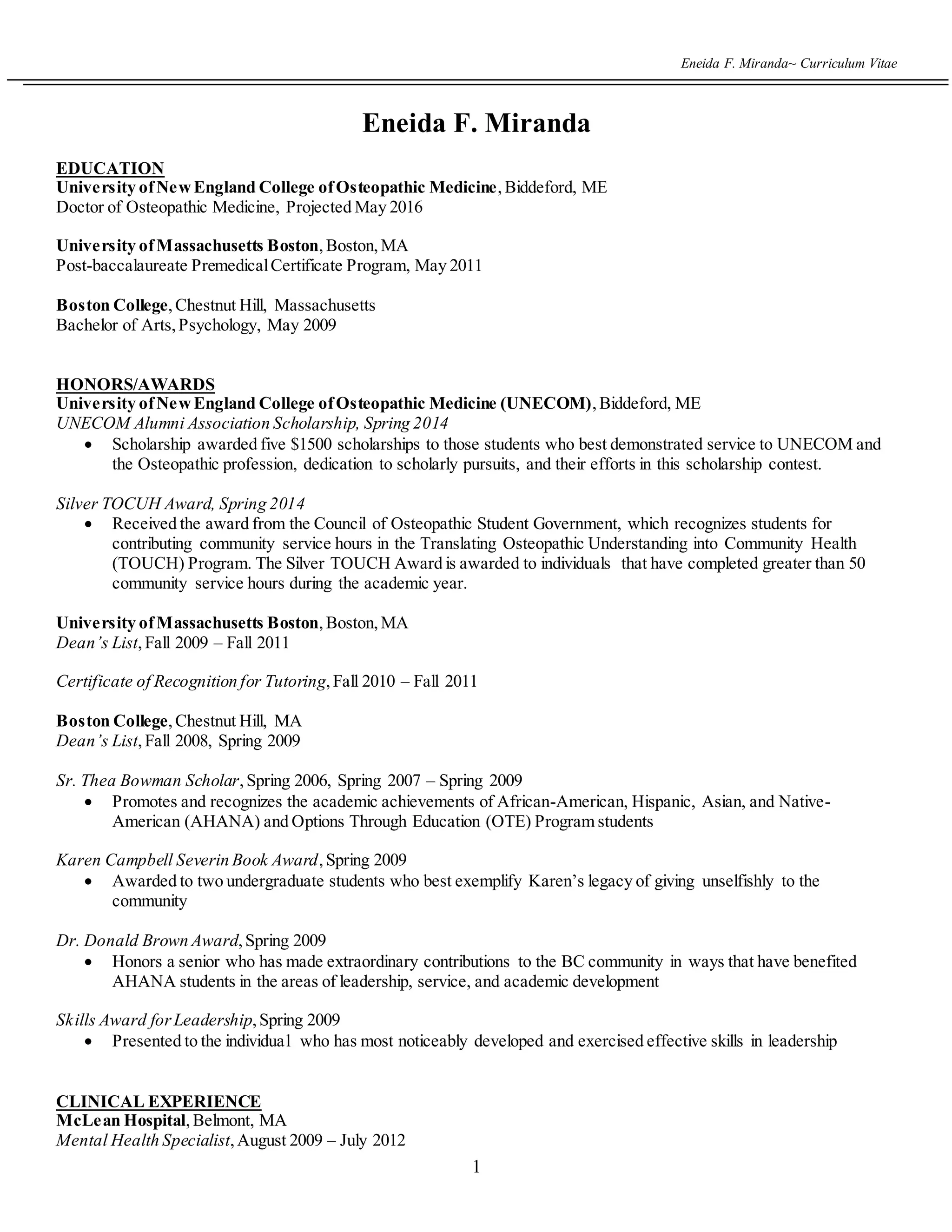 CV for LinkedIn | DOCX