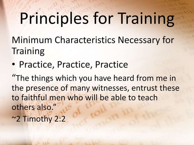 Train Yourself to be Godly | PPT