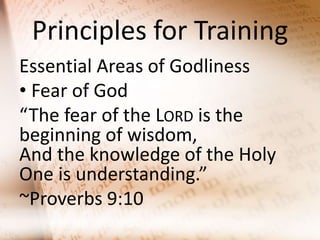 Train Yourself to be Godly | PPTX