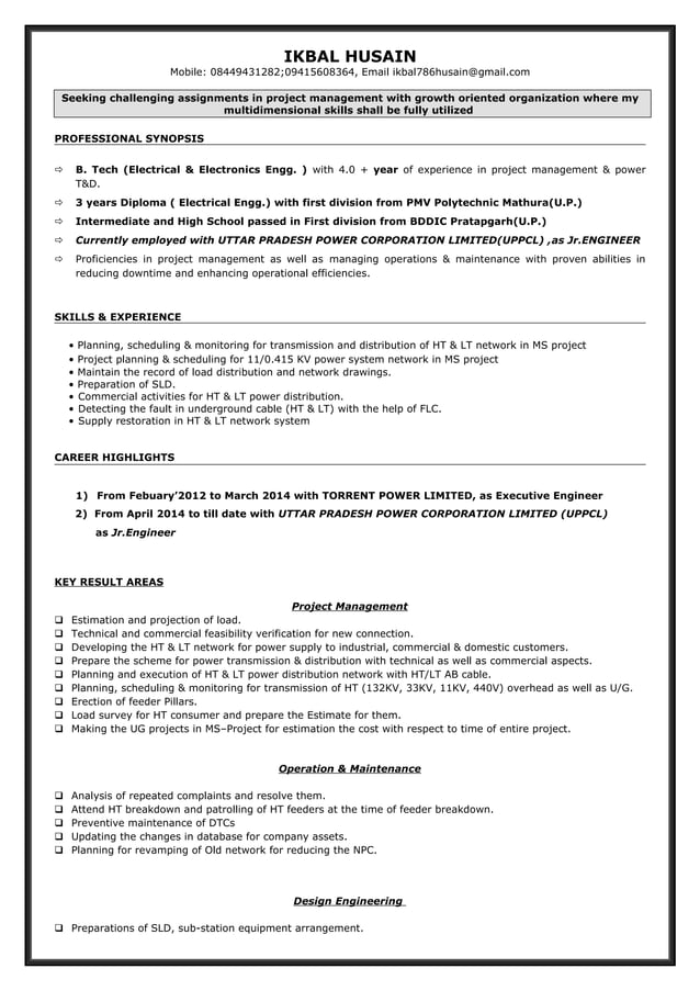 ikbal resume | PDF