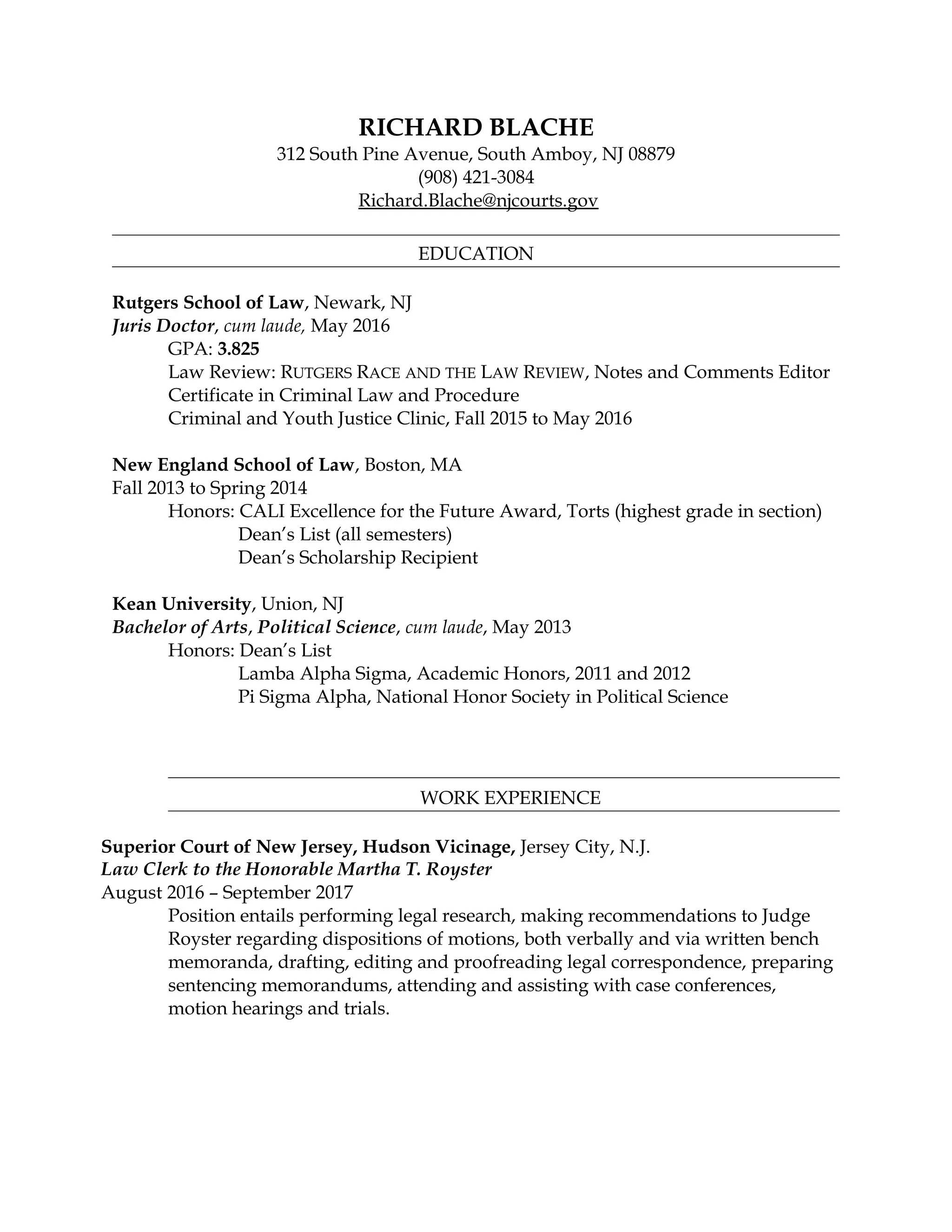 Resume 2016 | DOC