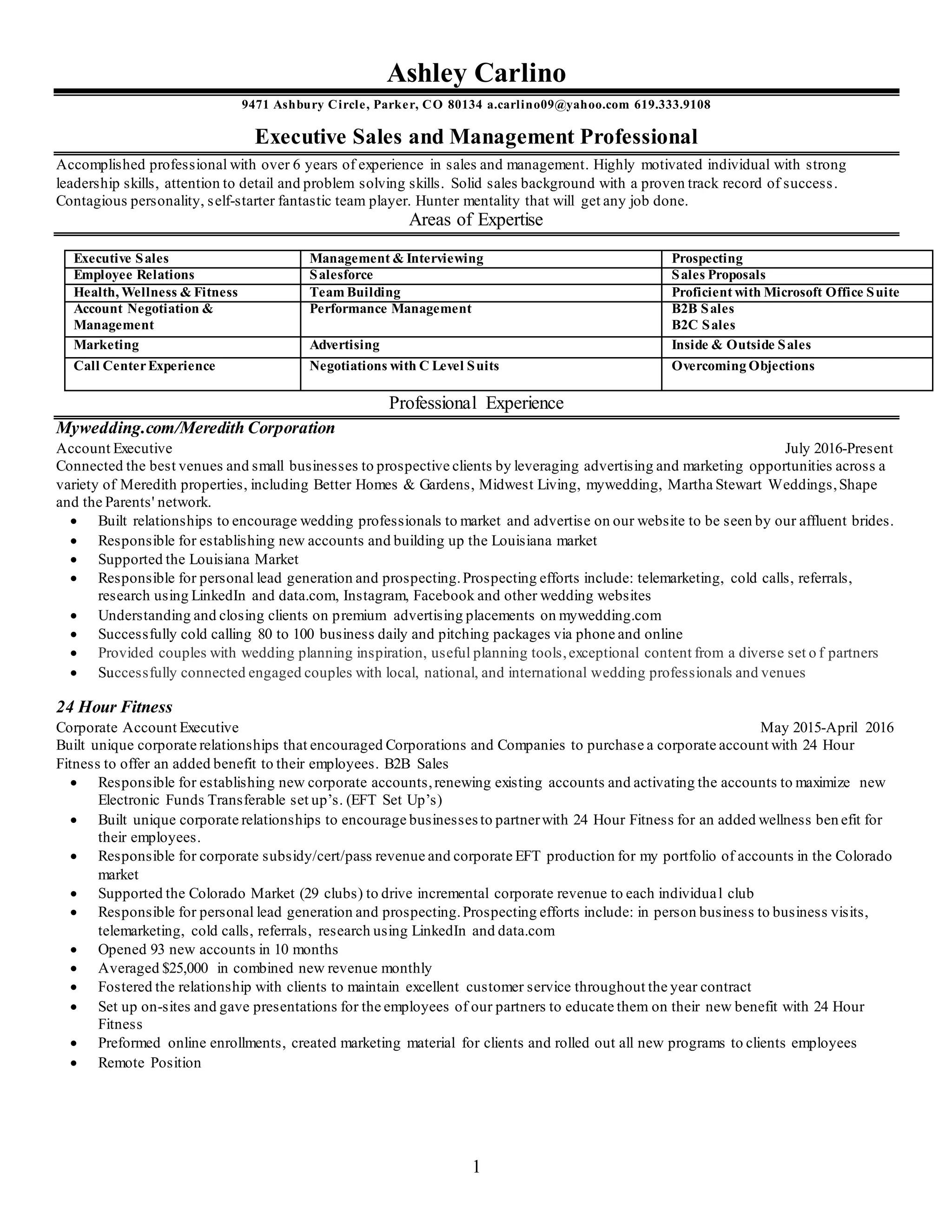 Ashley Carlino 2016 Resume | DOCX