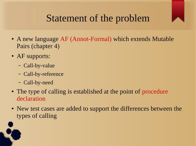 Parameter passing | ODP | Programming Languages | Computing