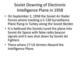 A7 russian history the cold war spying from the air the costs | PPTX ...