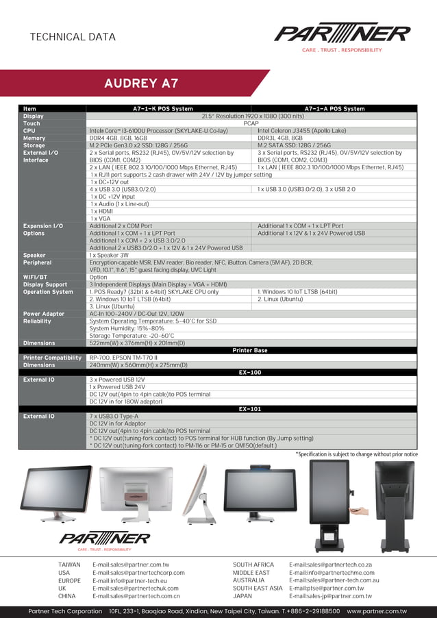 AUDREY A7 POS | PDF