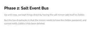 Saltstack with Zabbix | PPTX | Cloud Computing | Internet