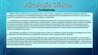 Presentacion.psicologia clinica. | PPTX