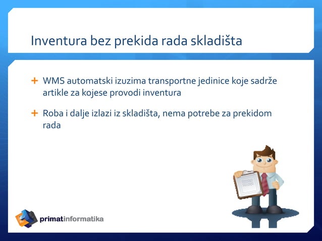 WMS Primat informatika - 5. Supply Chain konferencija | PPT