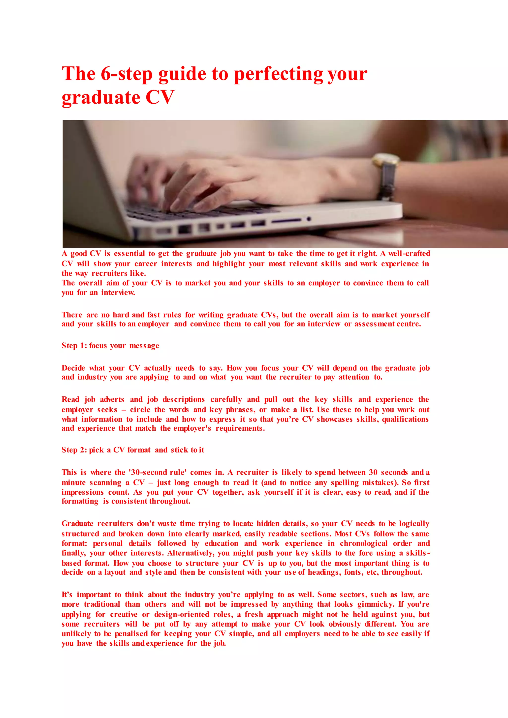 cv writting | DOCX