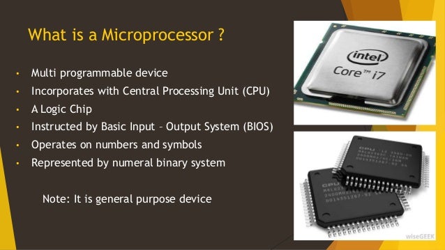 Types of Microprocessor 8085 and 8086 Types of Microprocessor 8085 and 8086
