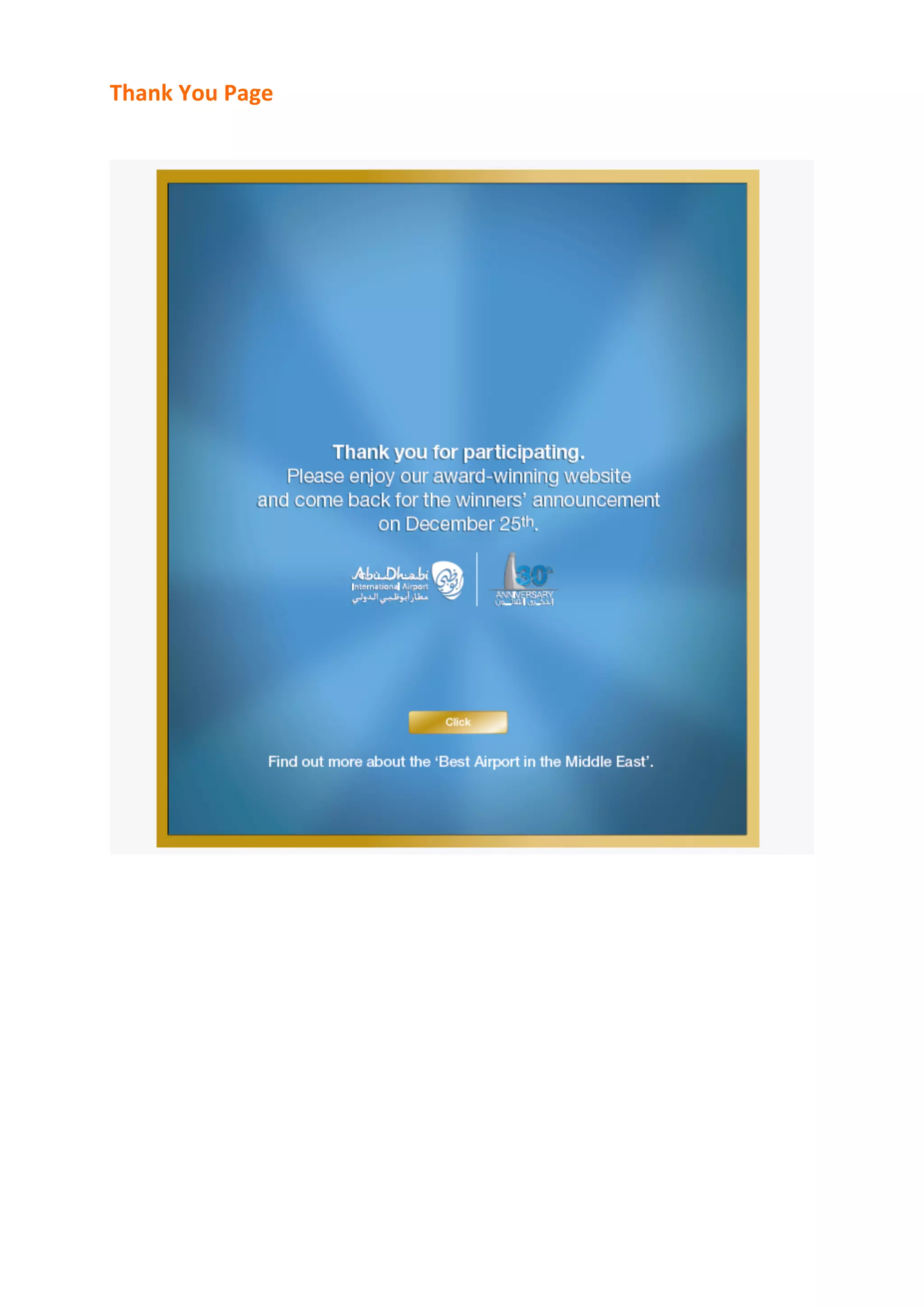 AUH Spin the Wheel Campaign | PDF
