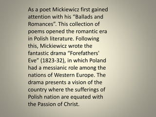 Adam Mickiewicz | PPTX