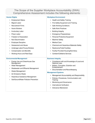 Audit reports for Mcdonalds | PDF