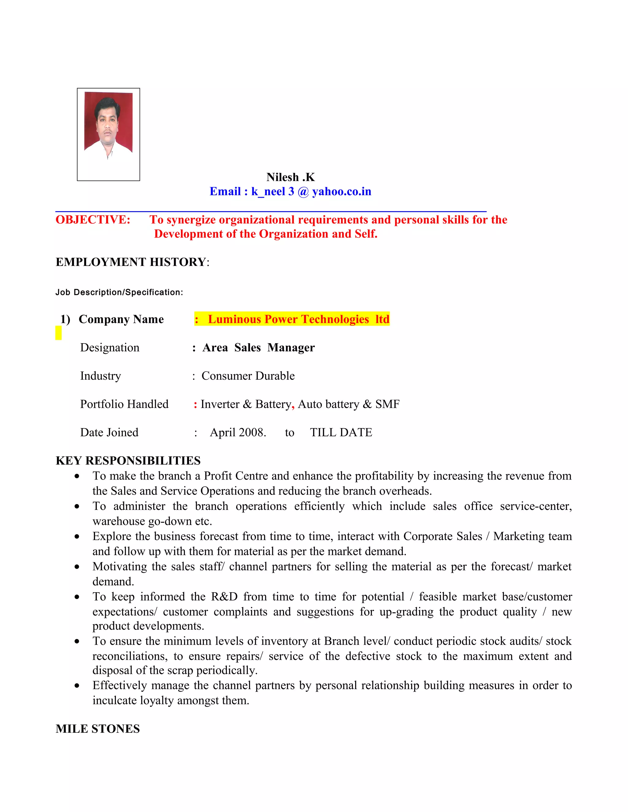 Nilesh Resume 1[1] | DOC