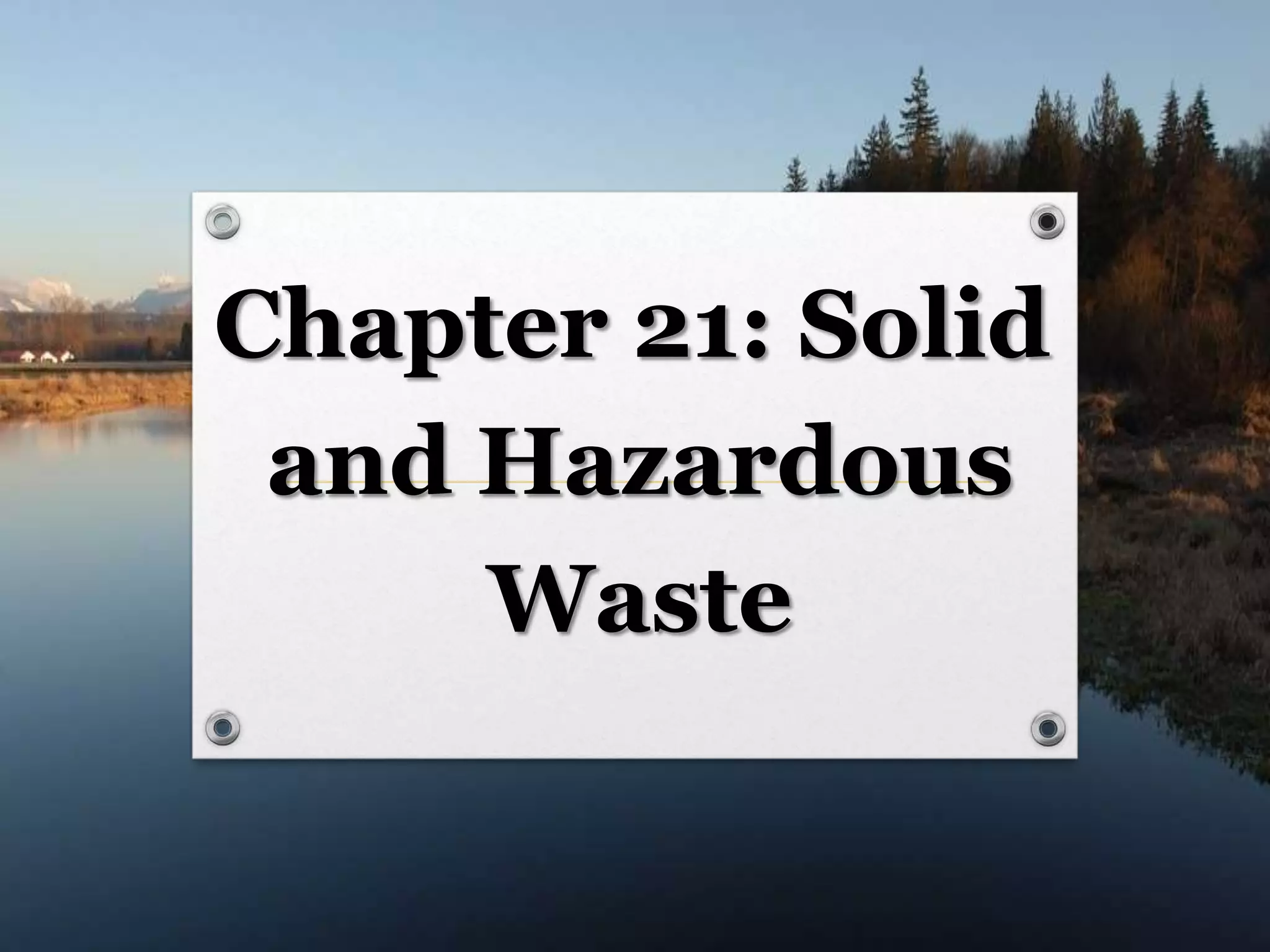 REVISED APES solid and hazardous waste unit ppt | PPT