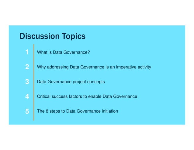 Building a Data Governance Strategy | PDF