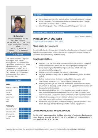 CV_Abhishek Nagam_Mechanical Engineer | PDF